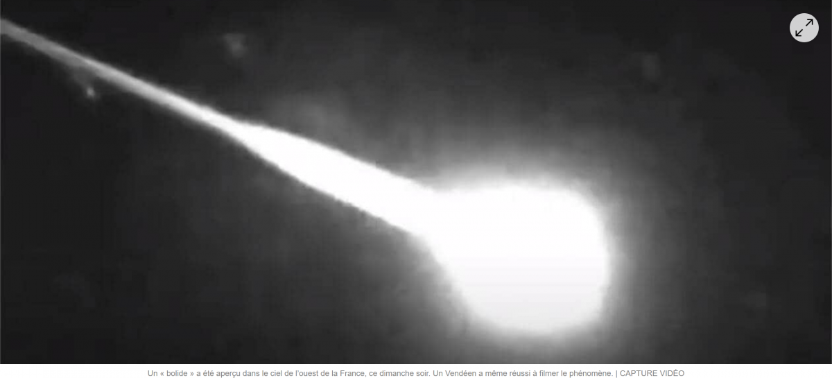 VIDEO: An impressive meteor spotted in the western sky - Usagag ...