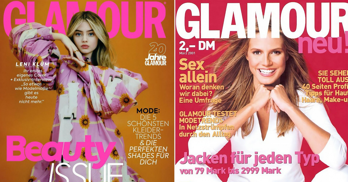 Twins! Leni Klum Stuns on Cover of ‘Glamour’ 20 Years After Mom Heidi