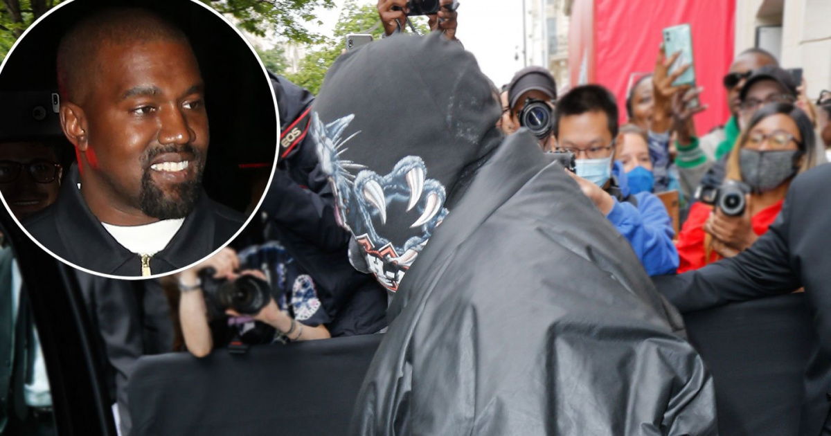 Kanye West Attends Balenciaga Fashion Show in Full Face Covering: Details