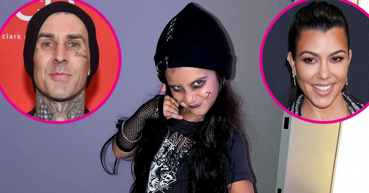 LOL! Travis Barker Approves of Kourtney's Daughter Penelope's Punk Rock ...