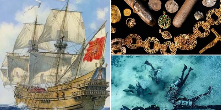 Sunken jewels and buried treasure from a famous Spanish shipwreck from ...
