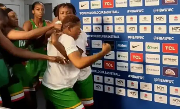After losing, the women's basketball team from Mali gets into a fight