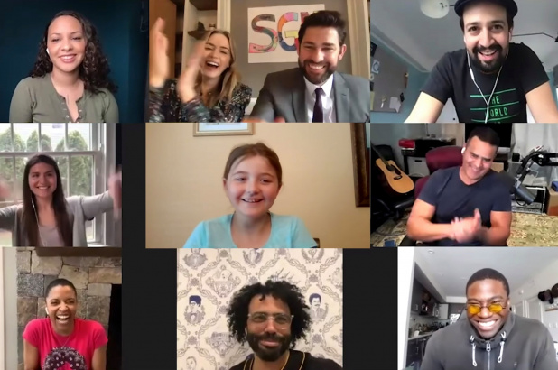 John Krasinski surprises kid with original ‘Hamilton’ cast reunion
