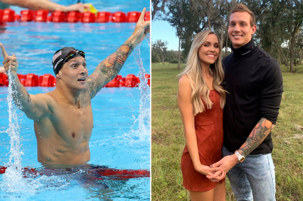 Caeleb Dressel breaks down on phone with wife after winning gold at ...